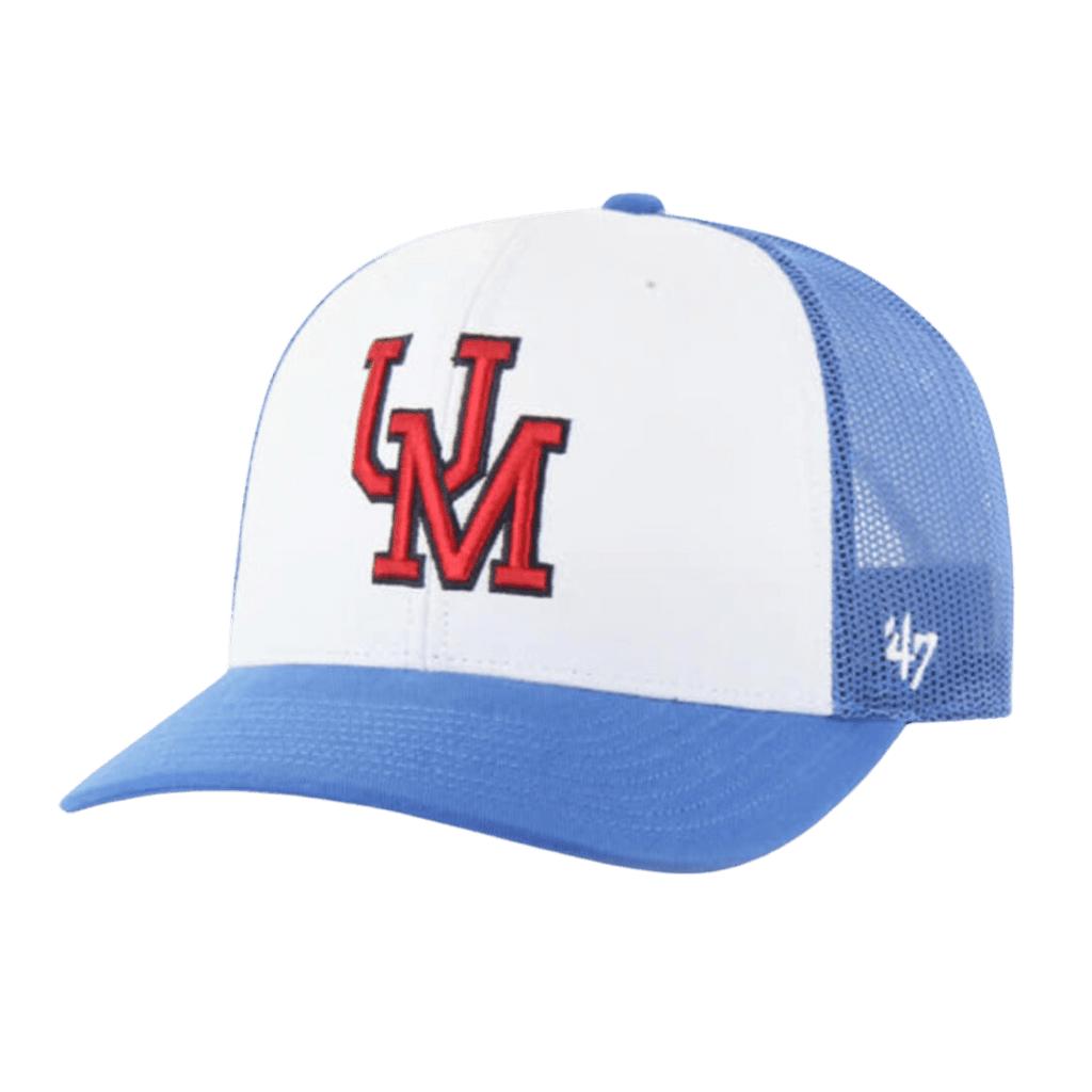 University of Mississippi : U over M Script 47 Brand Freshman Trucker ...