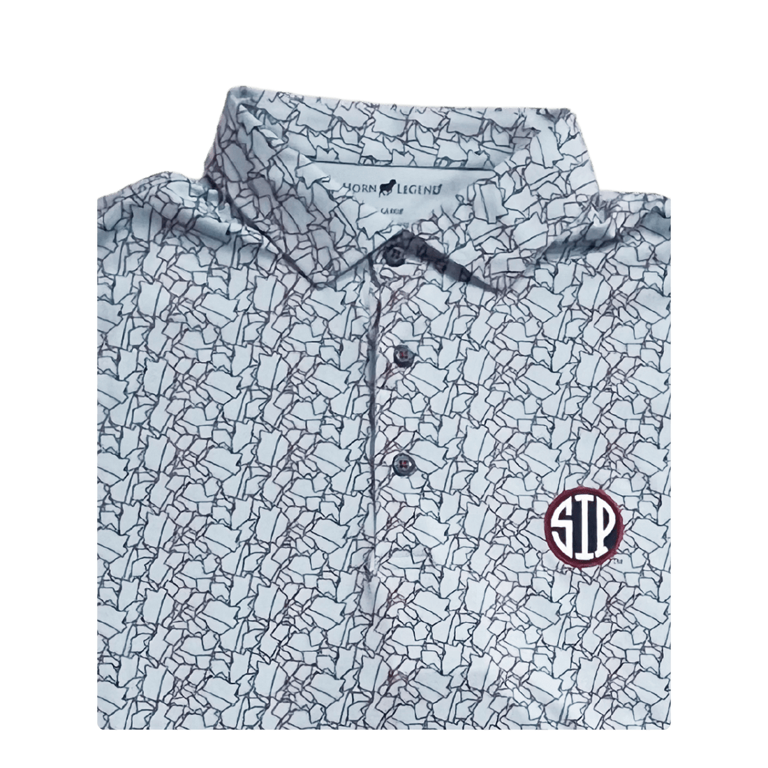 University of Mississippi : Ole Miss Horn Legend State Pattern Polo ...