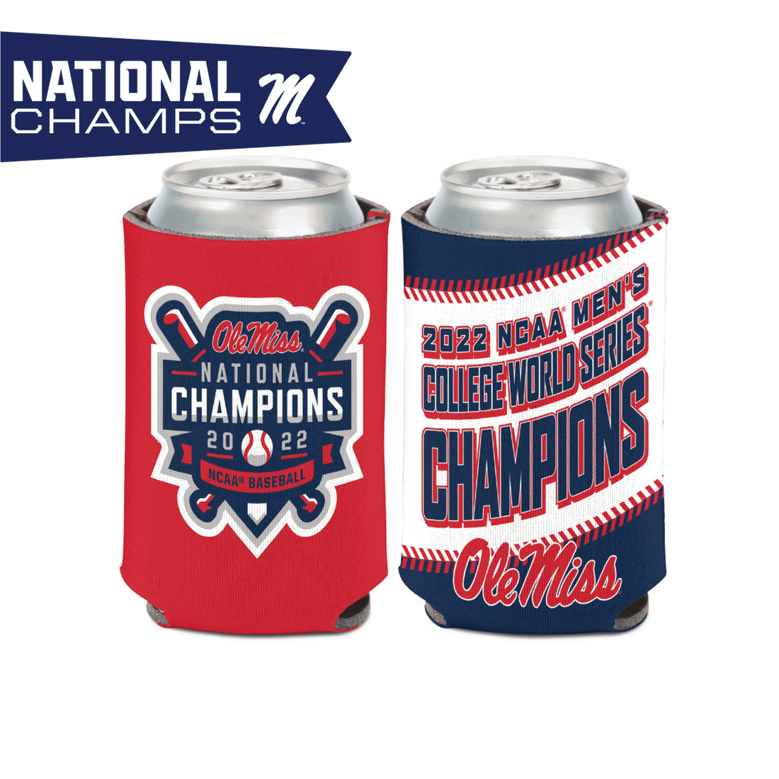 Ole Miss : 2022 World Series Champions Can Cooler - Shop.B-Unlimited ...